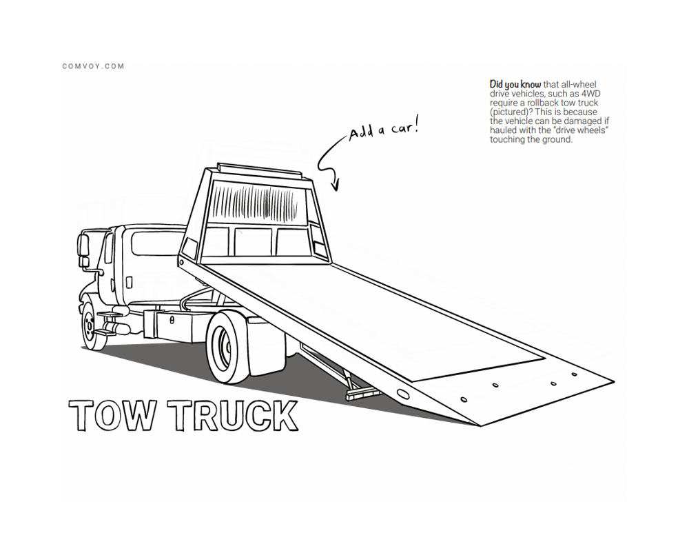 car hauler coloring pages